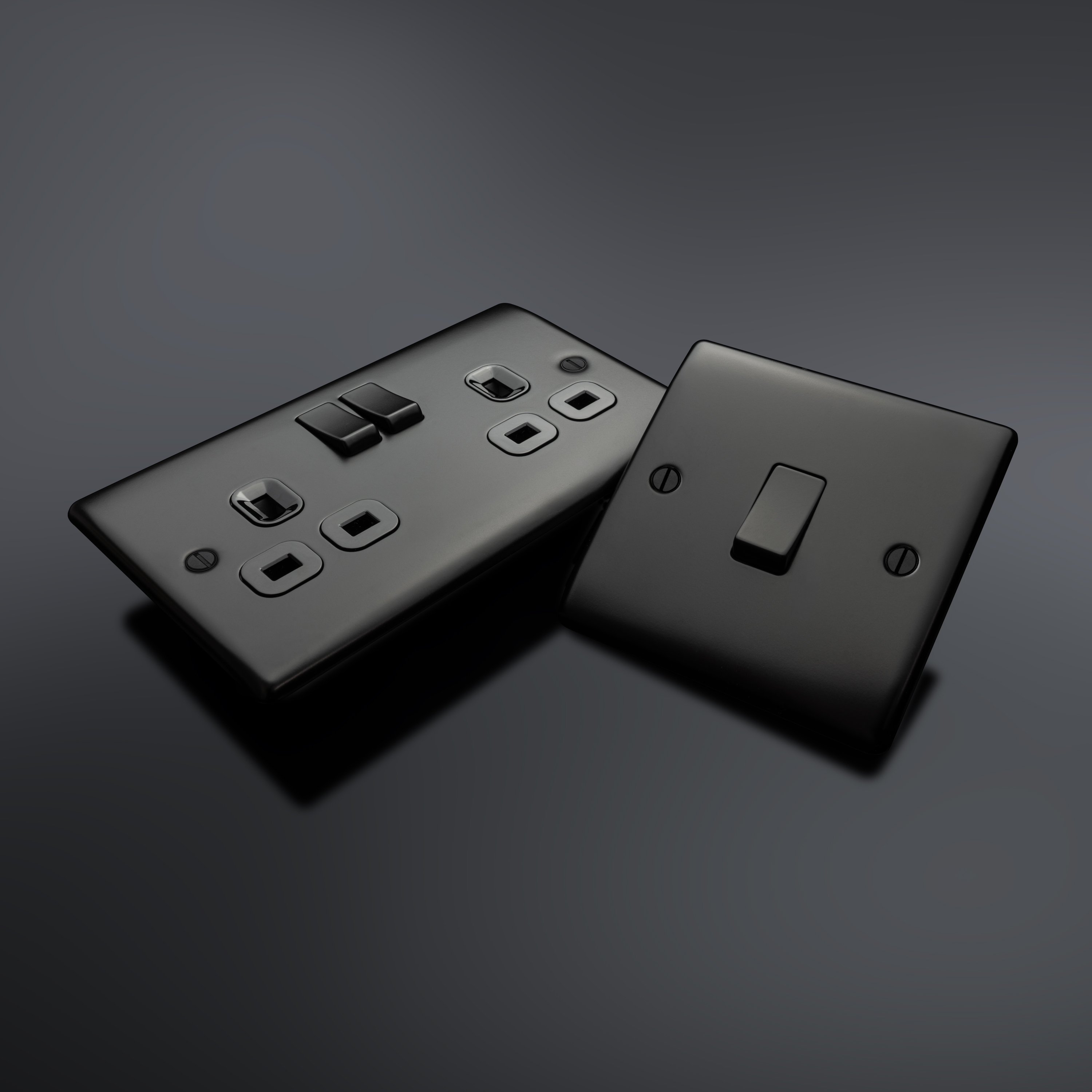 Matt Black Decorative Wiring Accessories | BG Electrical