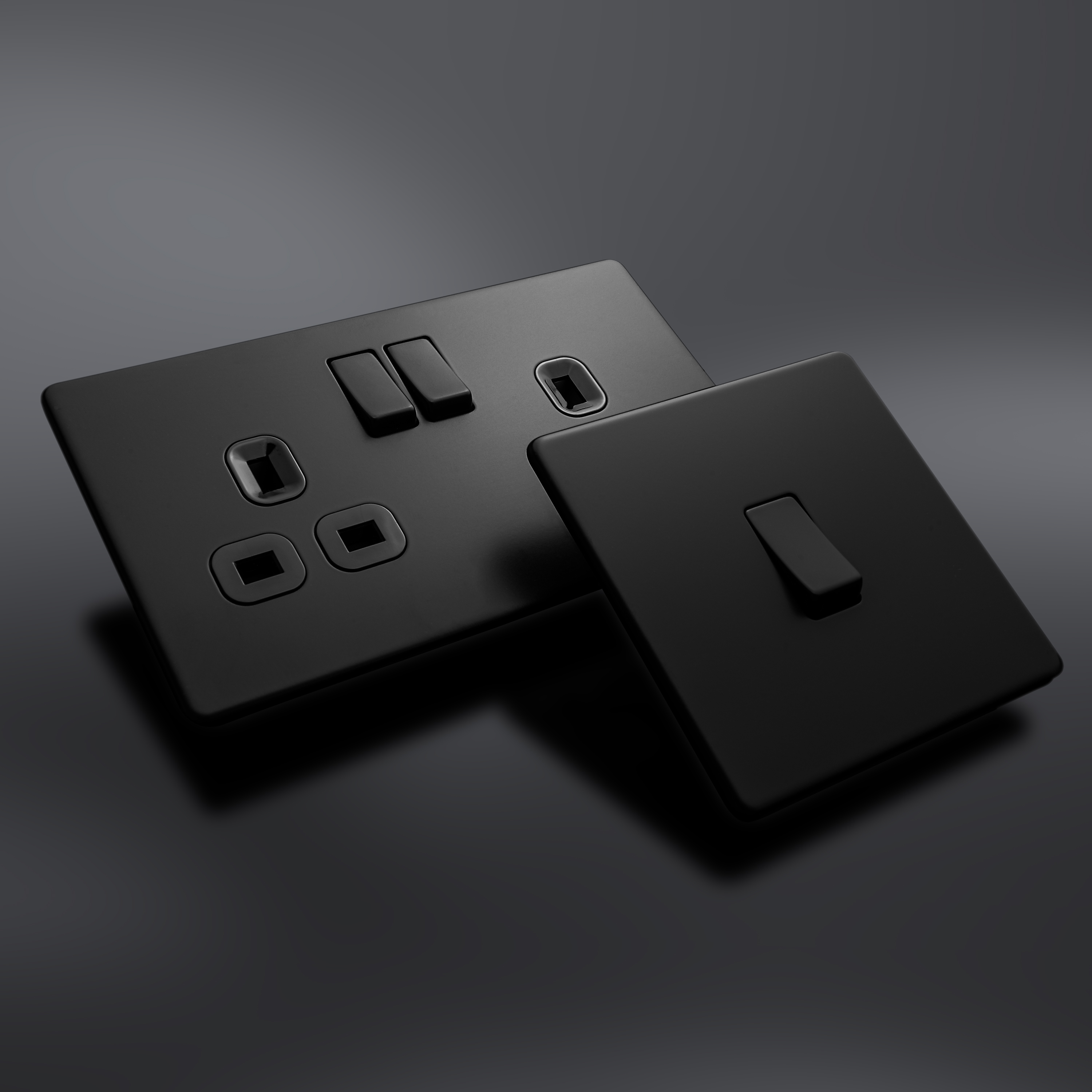 Matt Black Decorative Wiring Accessories | BG Electrical